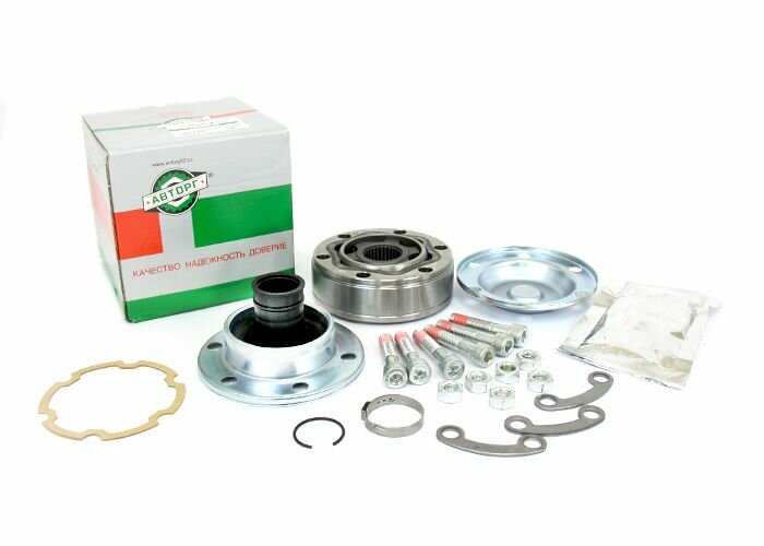 Шрус вала карданного для а/м Газель, Соболь (п/привод 4х4) полный ремкомплект (под 6 болтов)