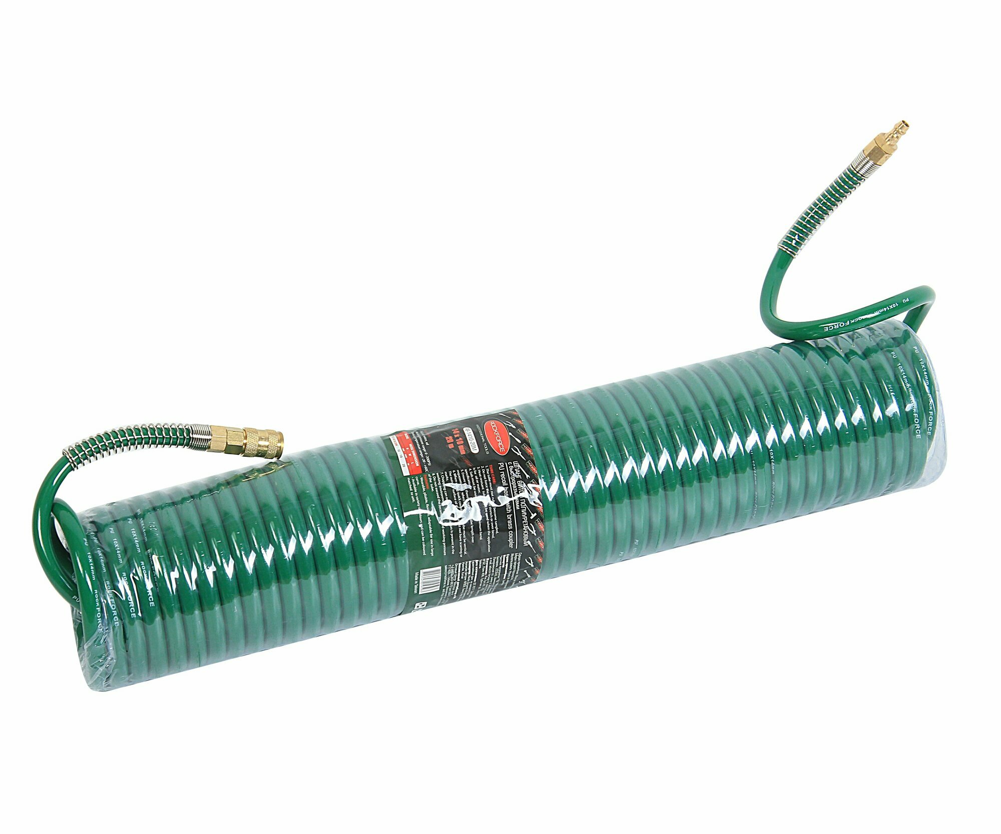 Шланг витой RF-1410-20M полиуретановый 10 х 14мм х 20м с быстроразъемами ROCKFORCE