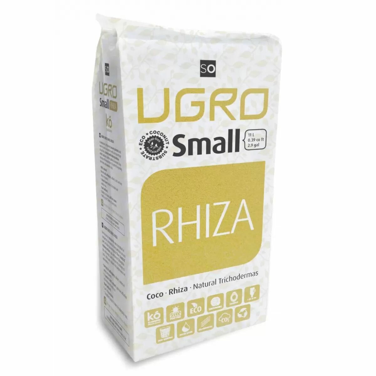 Кокосовый субстрат UGroCoco Small Rhiza 11л / Кокосовый субстрат