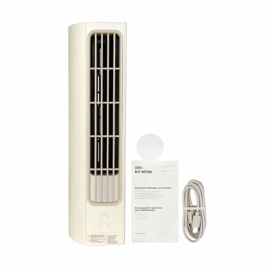 Портативный колонный вентилятор SOLOVE Tower Fan 3000mAh 3 Speed c функцией вращения F9 Beige RUS