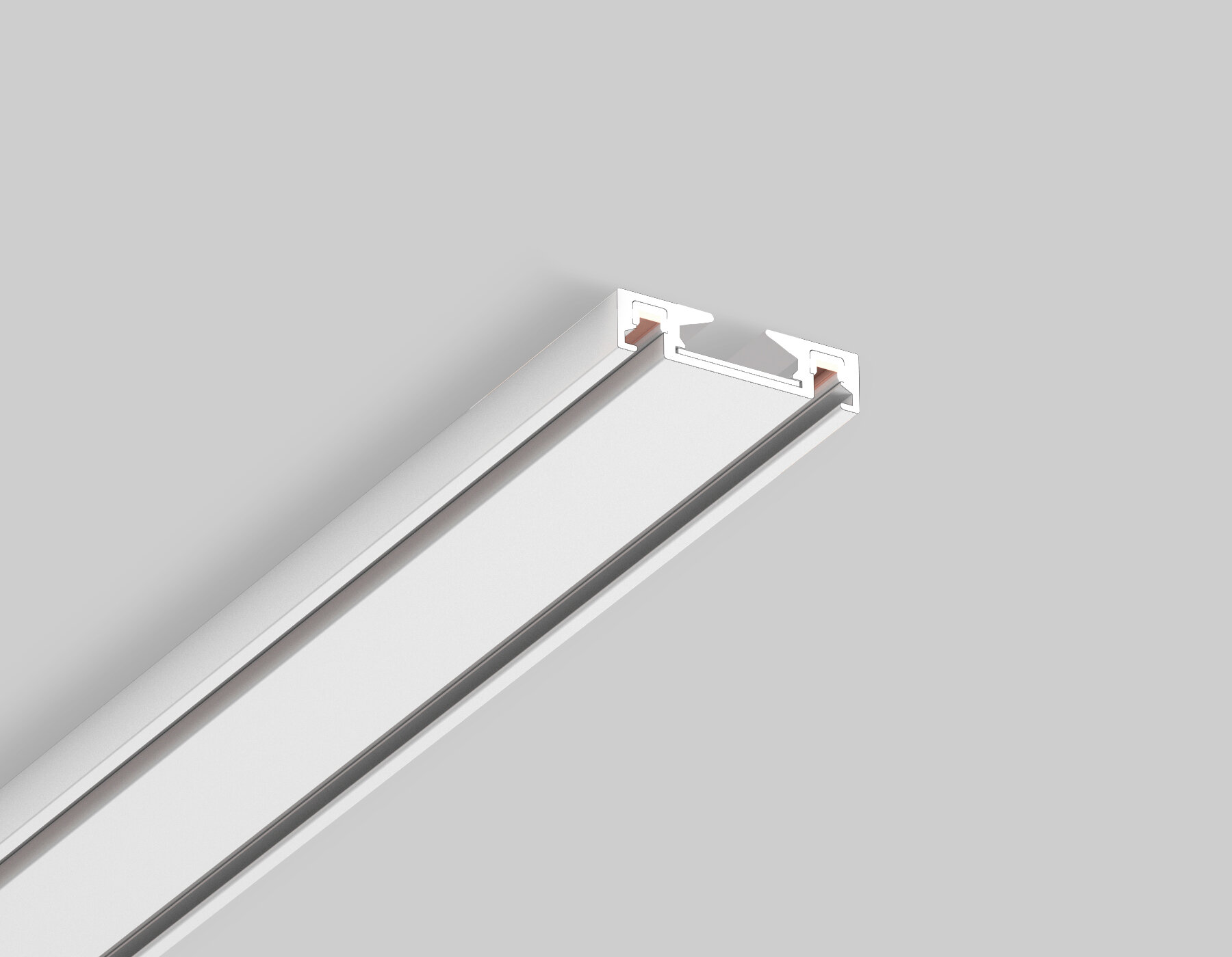 Шинопровод низковольтный накладной Magnetic Ultra Slim 48V GV1001 WH белый IP20 48V 1000*26*6