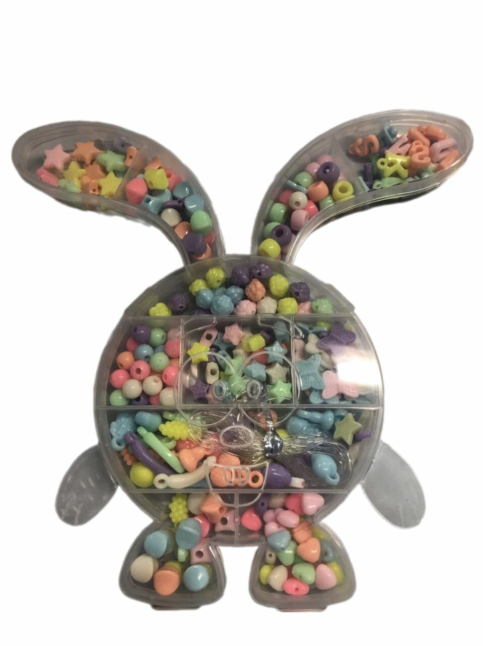 Набор бусин для творчества с леской Кролик