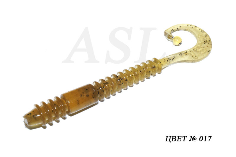 Силиконовая приманка ASL "Джим" цвет №017, L- 7,5см (3"), 7шт/уп