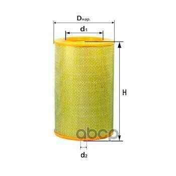 Элемент фильтрующий КАМАЗ воздушный ЕВРО-2 (188673-1109560) DIFA DIFA арт. DIFA 4313