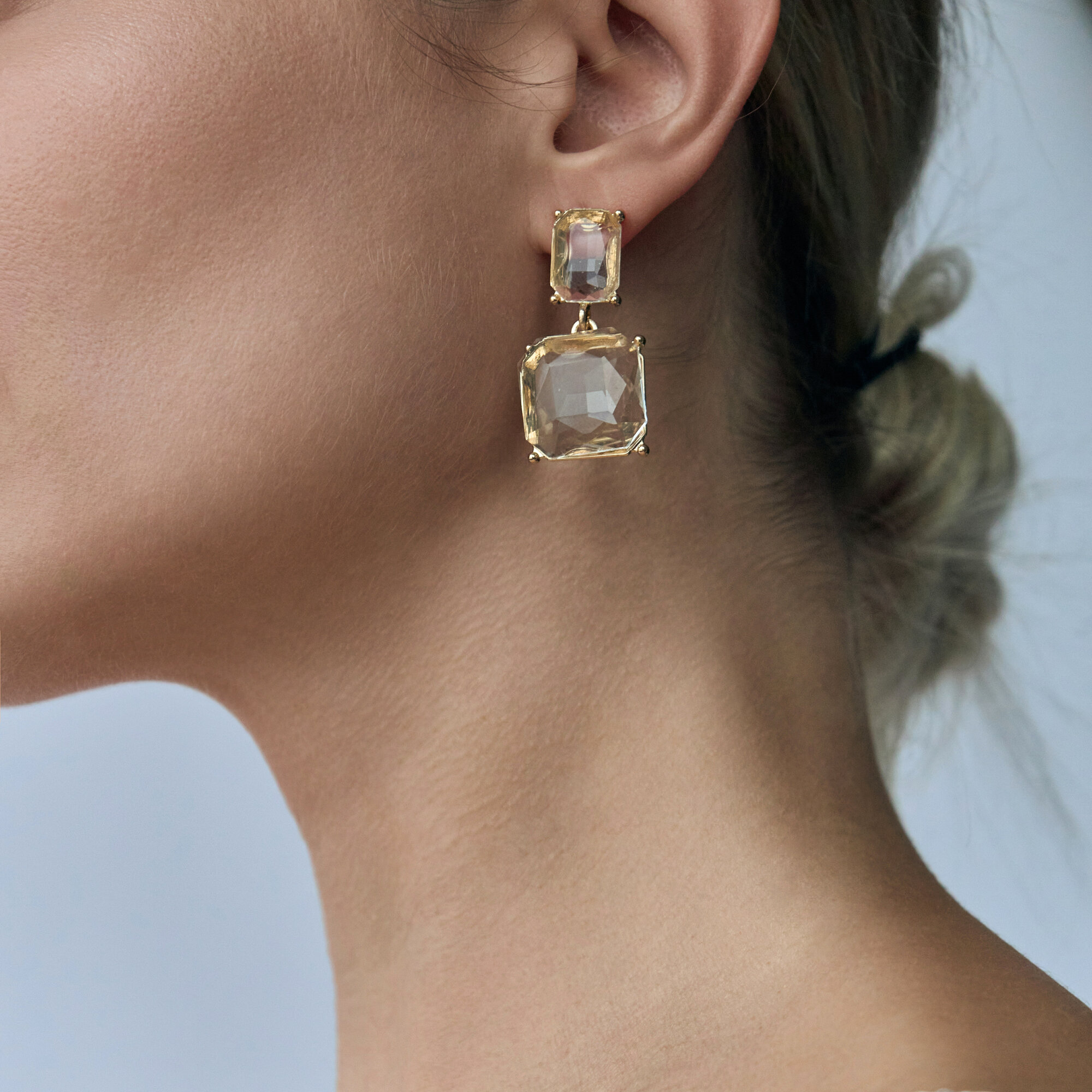 Серьги, стекло