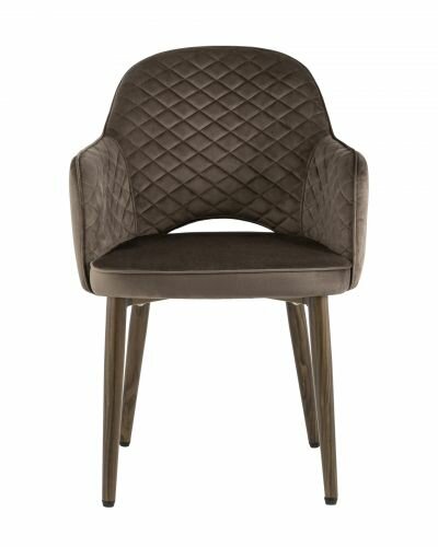 Стул обеденный Stool Group Венера диамант NEW, велюр коричневый (ножки дерево) NP