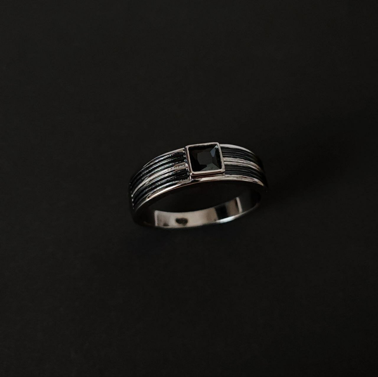 Кольцо, серебро, 925 проба, фианит