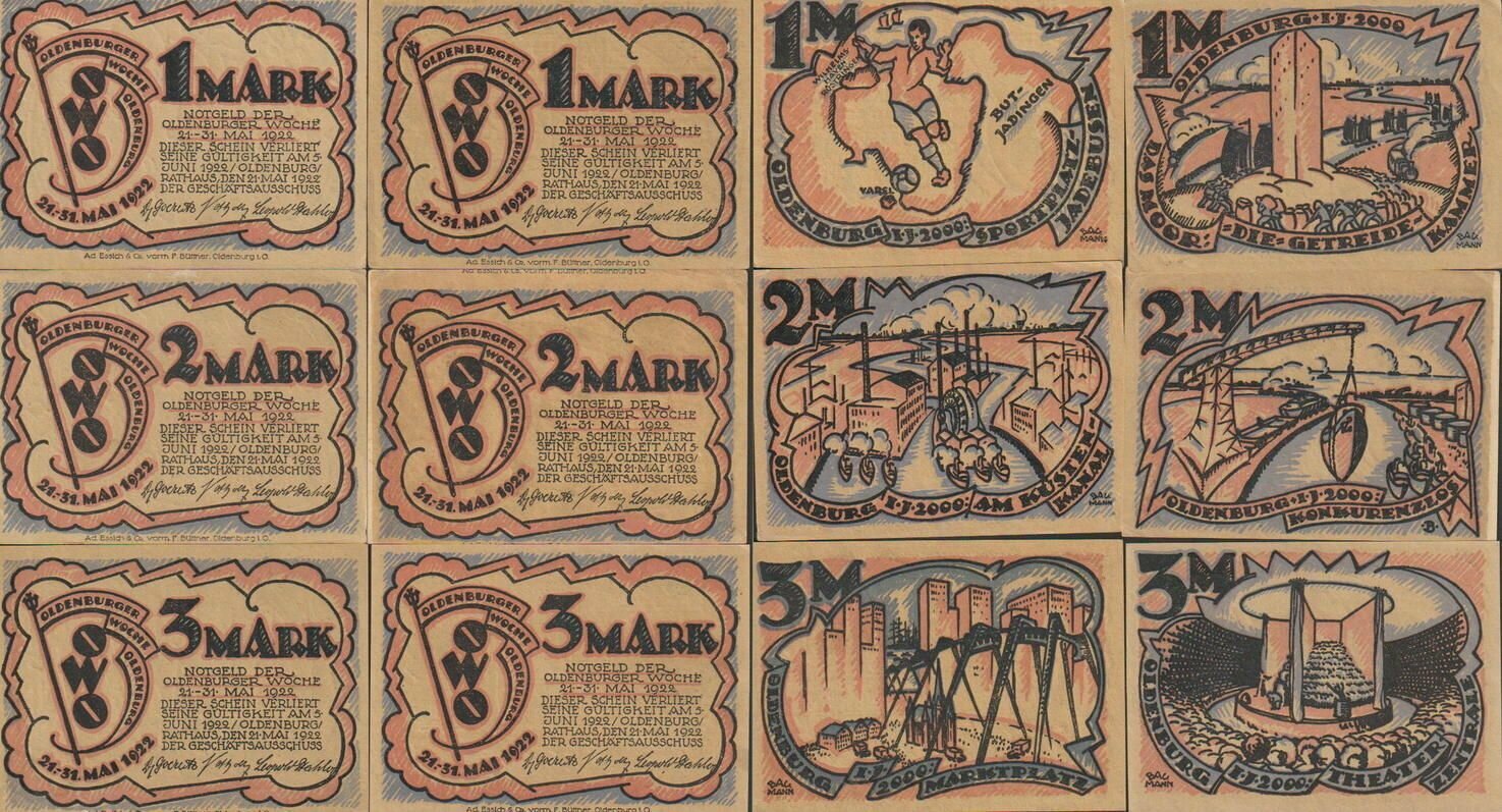 Нотгельды Серия Ольденбургская неделя - OWO - 1018.1, 1 Марк-нота