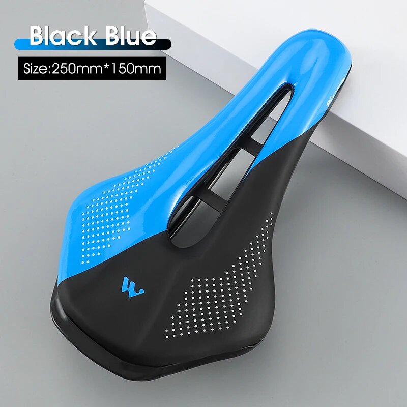 Седло для велосипеда WEST BIKING Black Blue 250x150 мм
