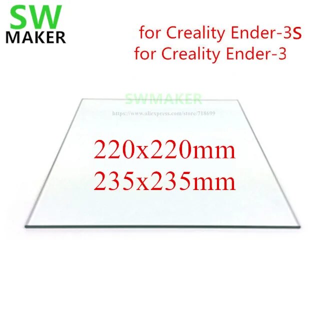 Стекло SEEJIE K8200 для 3D-принтера Creality Ender-3/3S 220x220x4mm