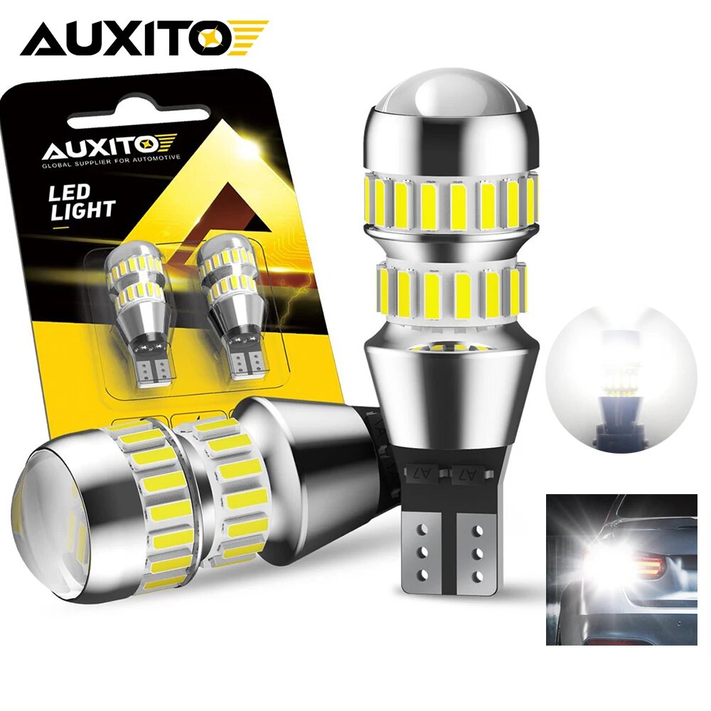 Светодиодная лампа AUXITO W16W, 921 лм, без ошибок, 4014SMD, для автомобилей 912 светодиодный, Volkswagen, BMW, AUDI
