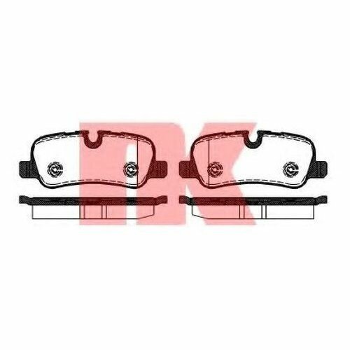 Комплект тормозных колодок Nk 224031 для Land Rover Discovery III, IV, Range Rover III, Range Rover Sport