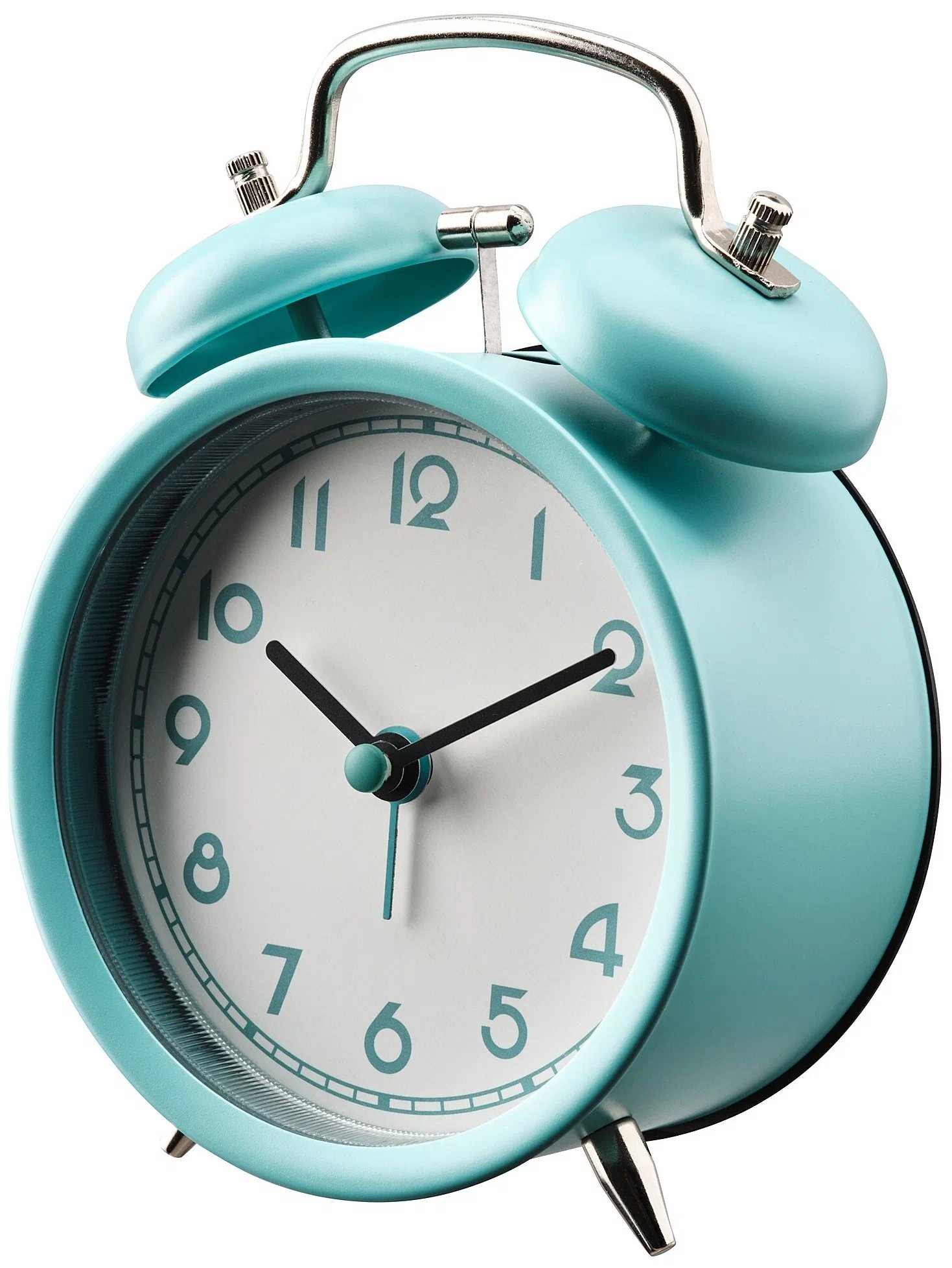 Часы настольные икеа плира, бирюзовый, 10 см х 10 см