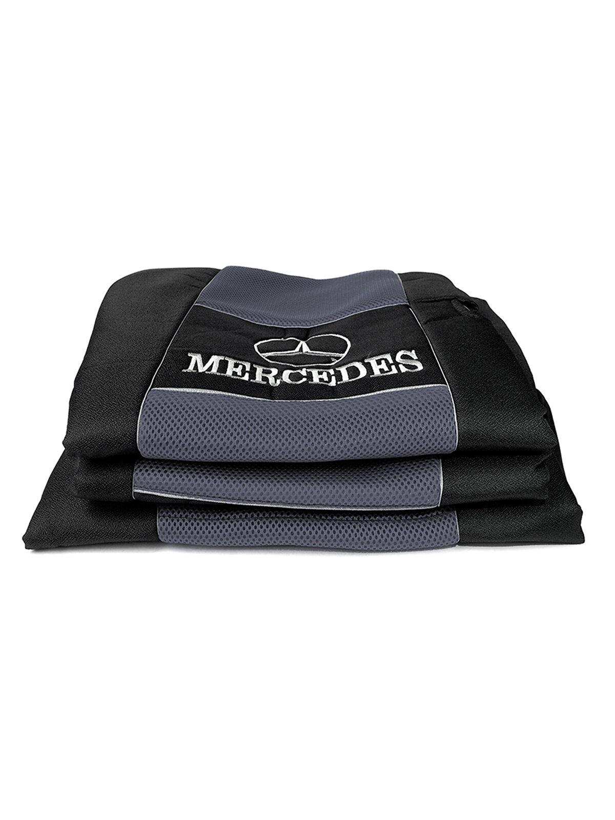 Чехлы на сиденья для "MERCEDES AXOR" (1 ремень/ 2 высоких сиденья) Цвет серый. (Жаккард) Производство Россия (13621)