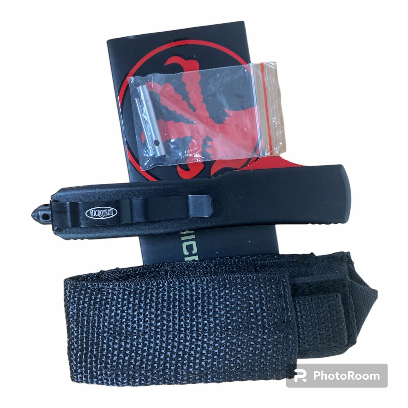 Автоматический нож Микротек//сталь 440/длина лезвия 8.9 см/фронтальный