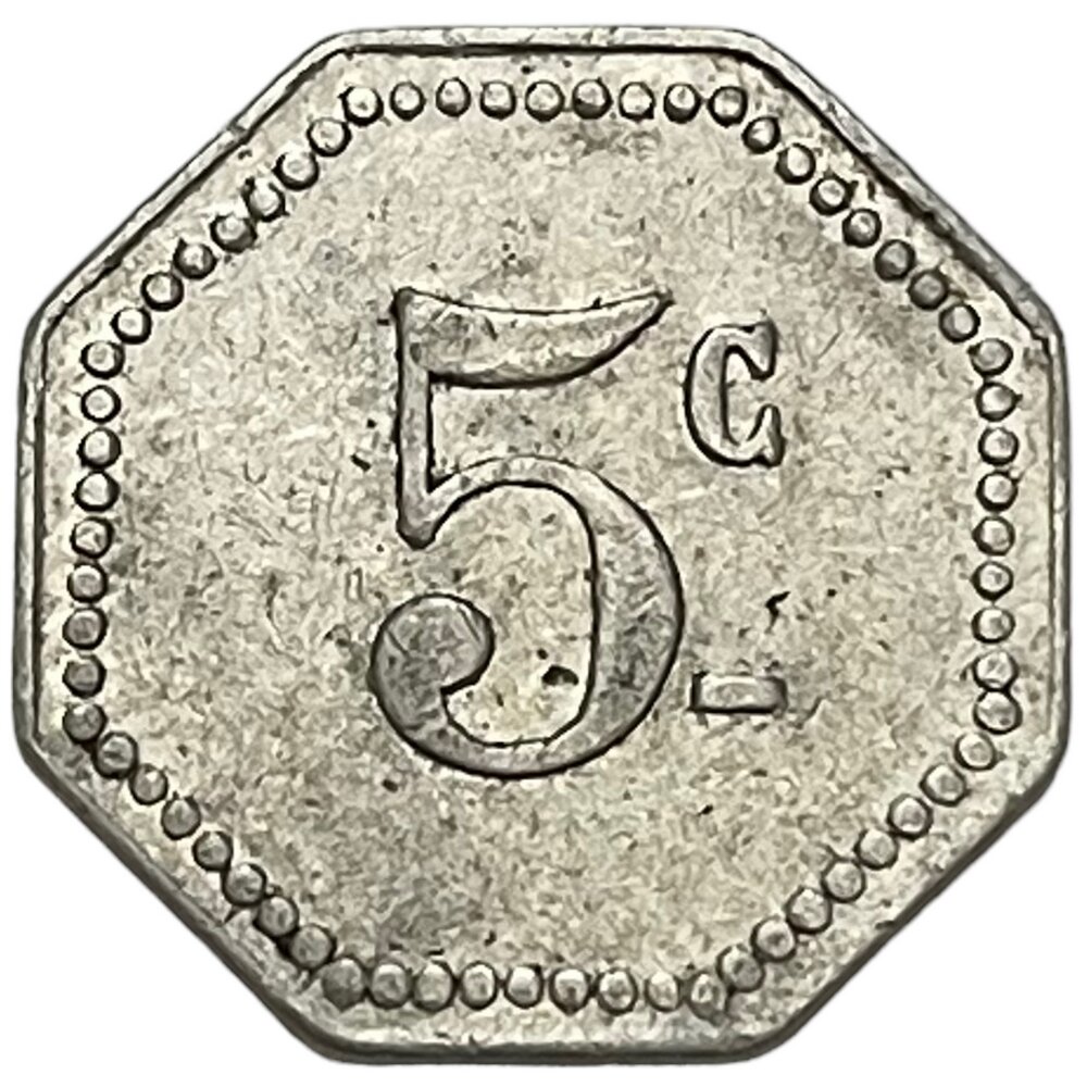 Франция, Малакоф 5 сантимов 1920-1930 гг. (Лот №7)