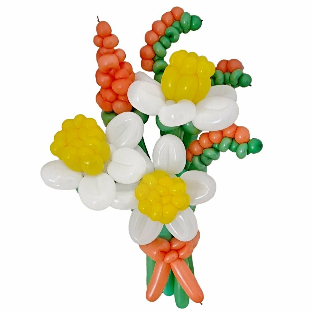 Букет цветов из шаров "Нарциссы"