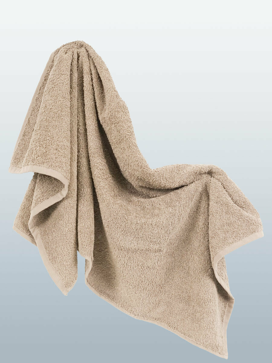 SAFIA HOME Basic Махровое полотенце, 70х135, цвет песочный 1 шт