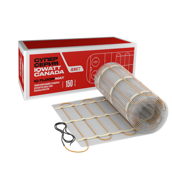 Самоклеящийся греющий мат IQWATT IQ Floor Mat 450Вт/3,0кв. м IQWFM450-3,0