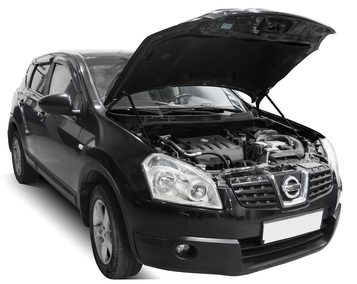 Газовые упоры капота АвтоУпор для Nissan Qashqai I 2006-2014, 2 шт, UNIQAS012