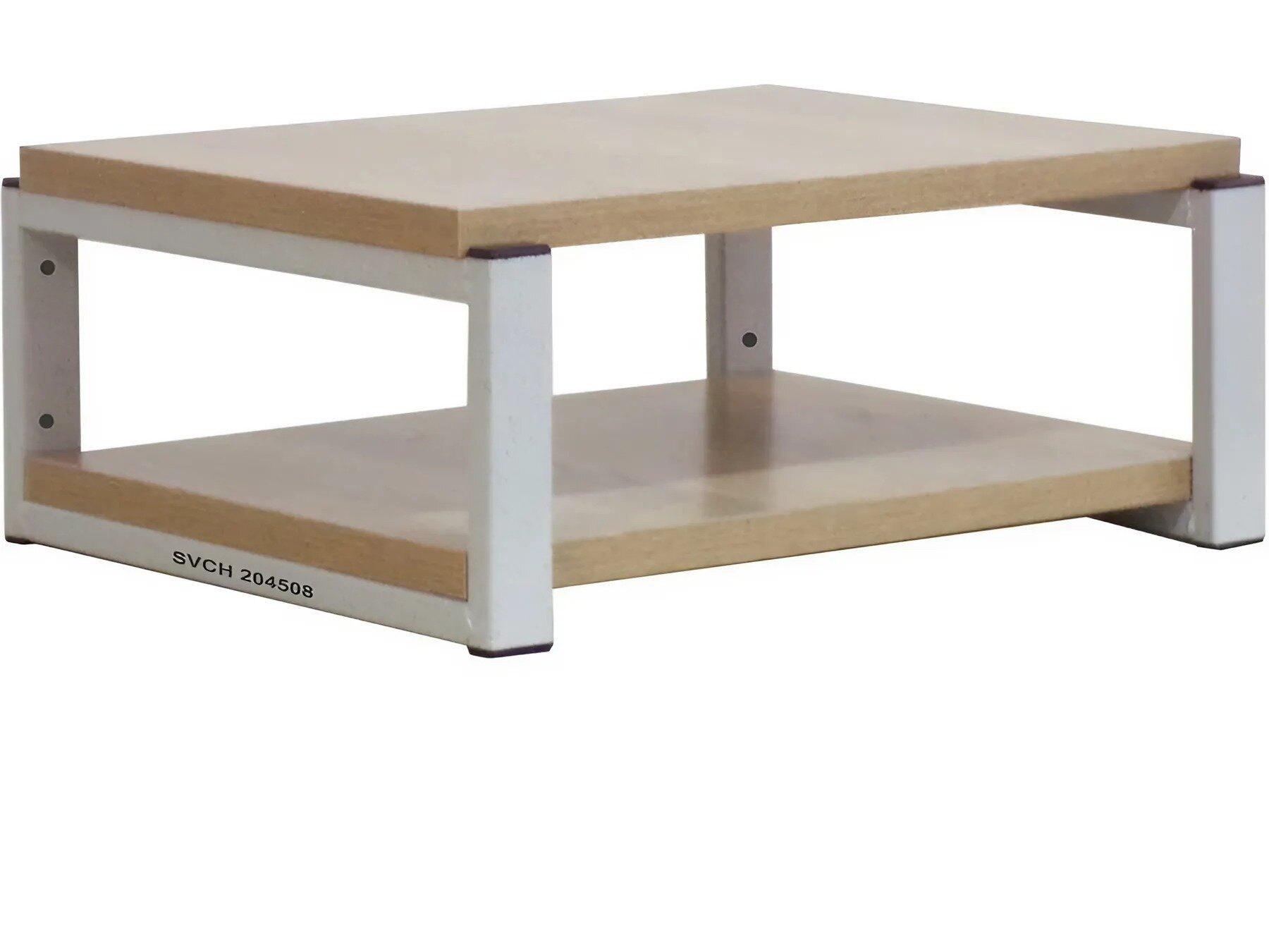 Полка для микроволновки GARROSS "SIBERIA 204508", две полки 30х40 см, высота 15 см, каркас серый, цвет полок дуб сонома