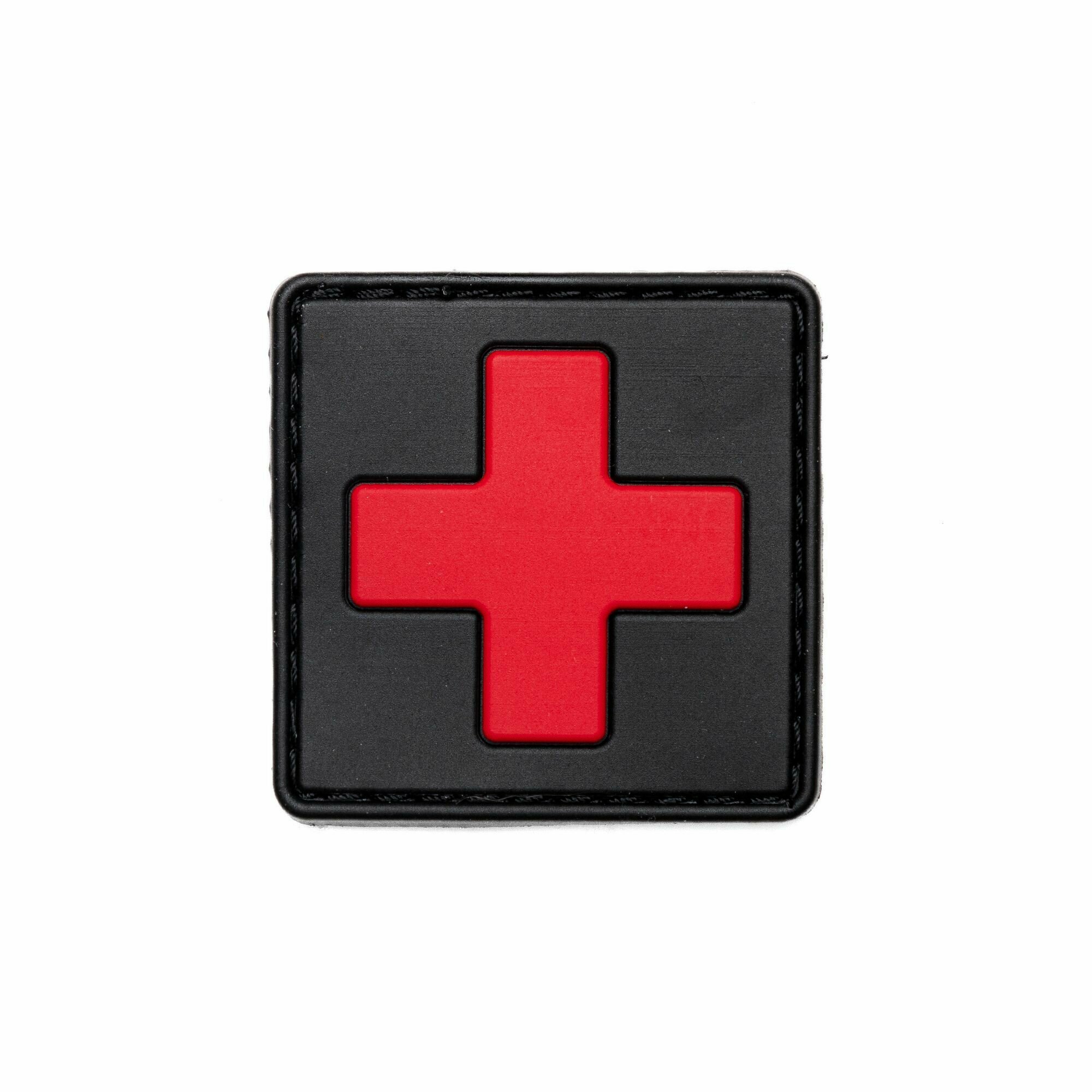 Shevrons Нашивка на одежду, патч, шеврон на липучке "Крест ПВХ" 4,5х4,5 см