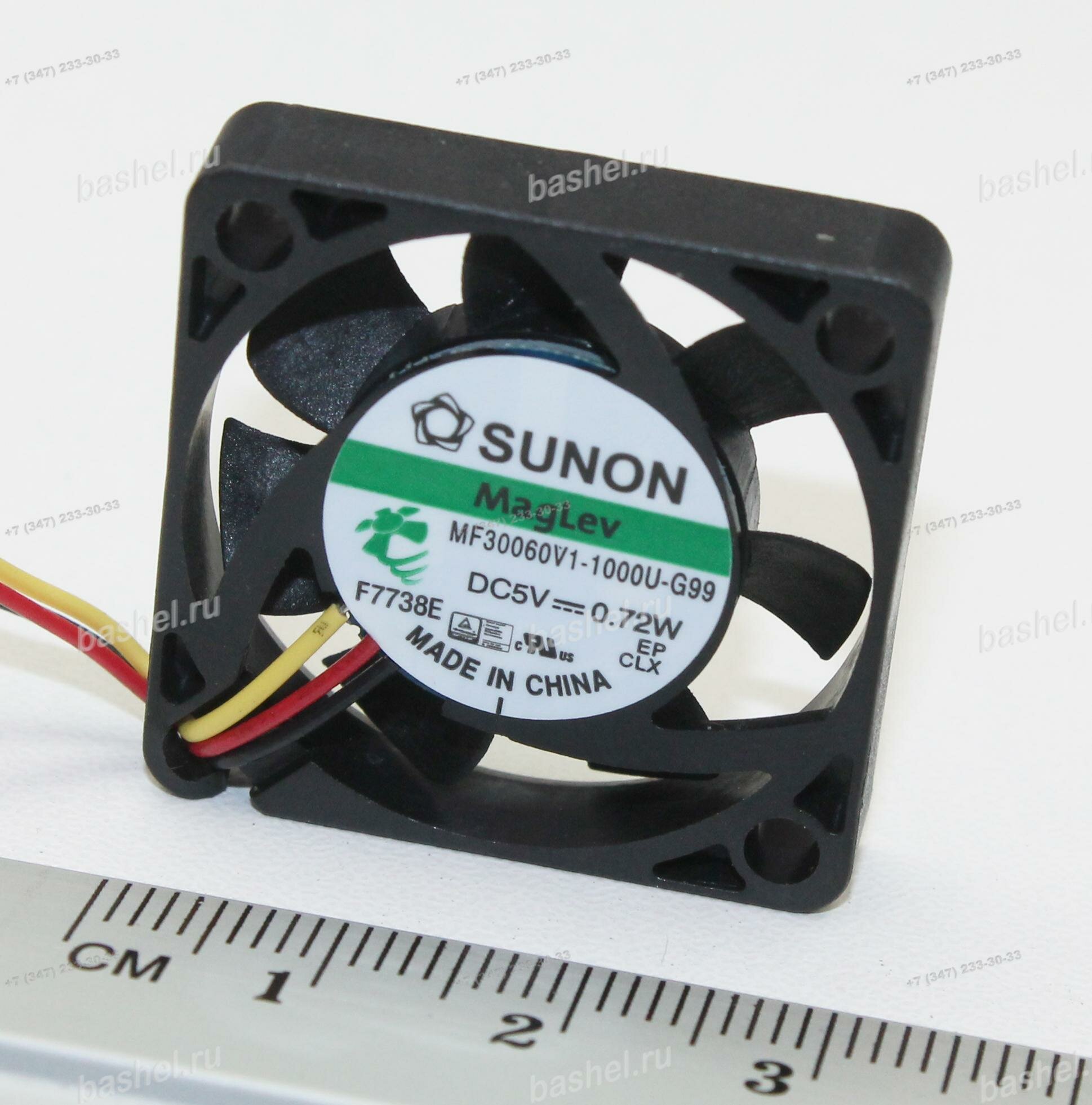 30х30х6мм, MF30060V1-1000U-G99 3pin MagLev, Вентилятор, Sunon, 5VDC, 0.72W