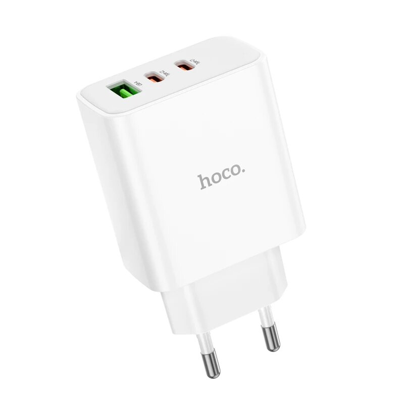 HOCO C126A PD40W Dual USB C Адаптер для быстрой зарядки для iPhone 15/14/13 Pro Max PD QC3.0 Настенное дорожное зарядное устройство для телефона Samsung S23