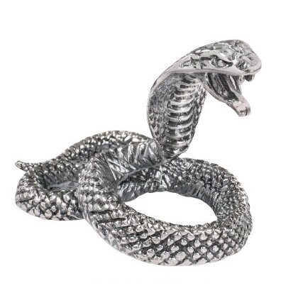 Серебряная статуэтка Змея (Подарок на Год Змеи)
