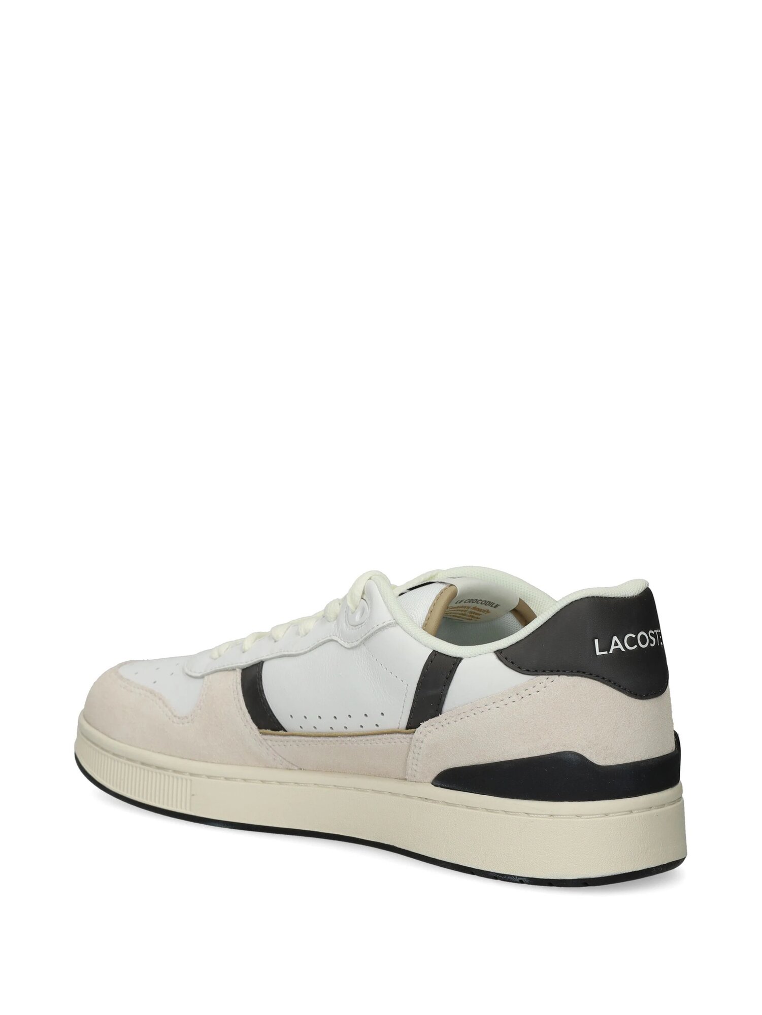 Кроссовки LACOSTE T-Clip, размер 9,5 UK, бежевый/белый — фото 1