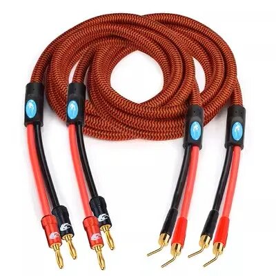 Аудиокабель HiFi с банановым разъёмом 1-8 м banana-2.0, 2meter