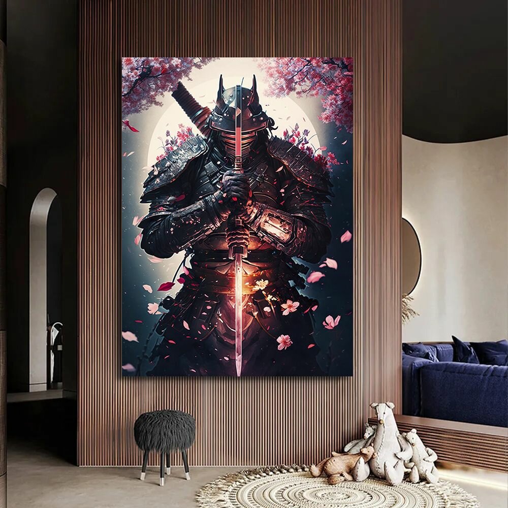 Картина самурай, картина в японском стиле, 20х30 см.