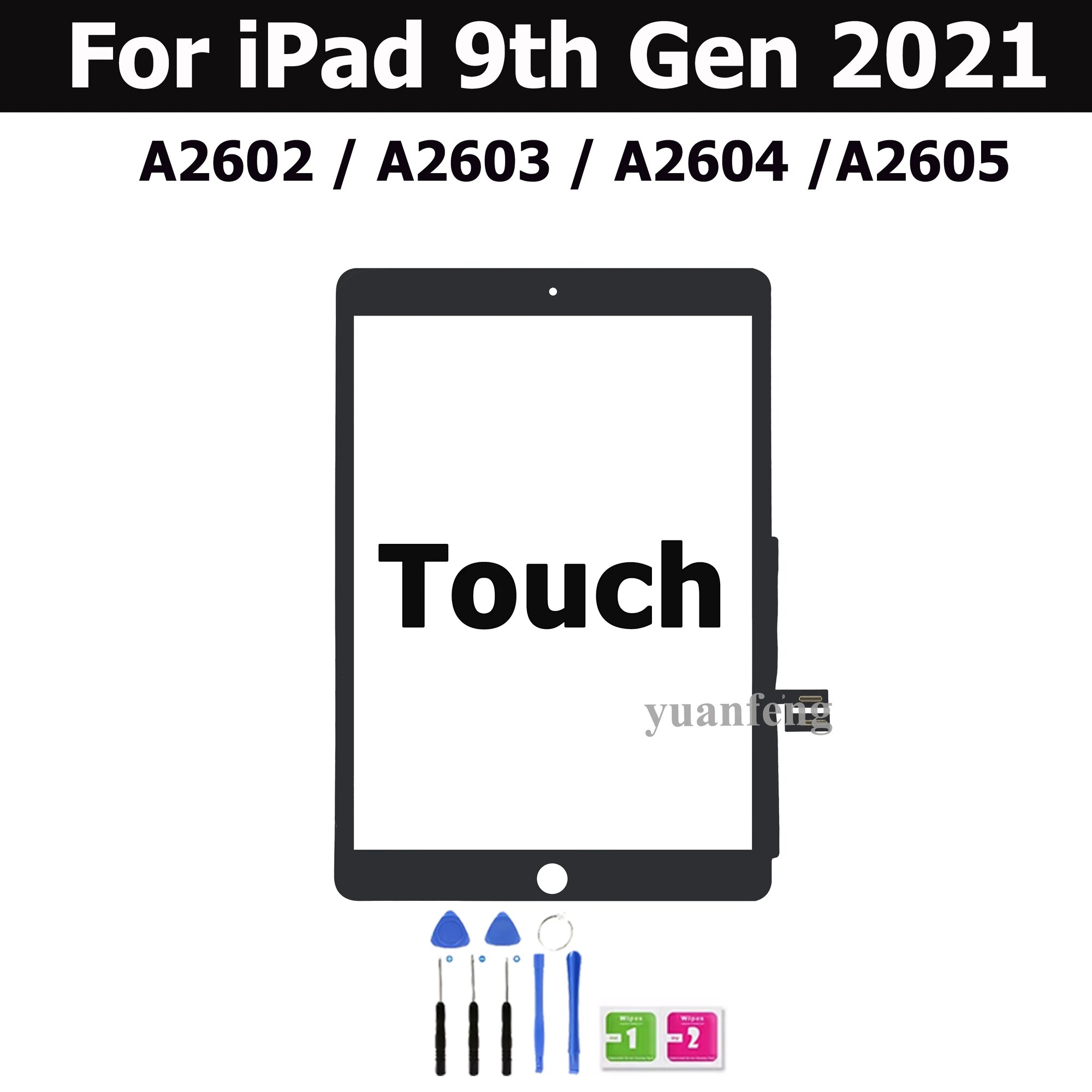 ЖК-дисплей для iPad 9th Gen 2021, черный