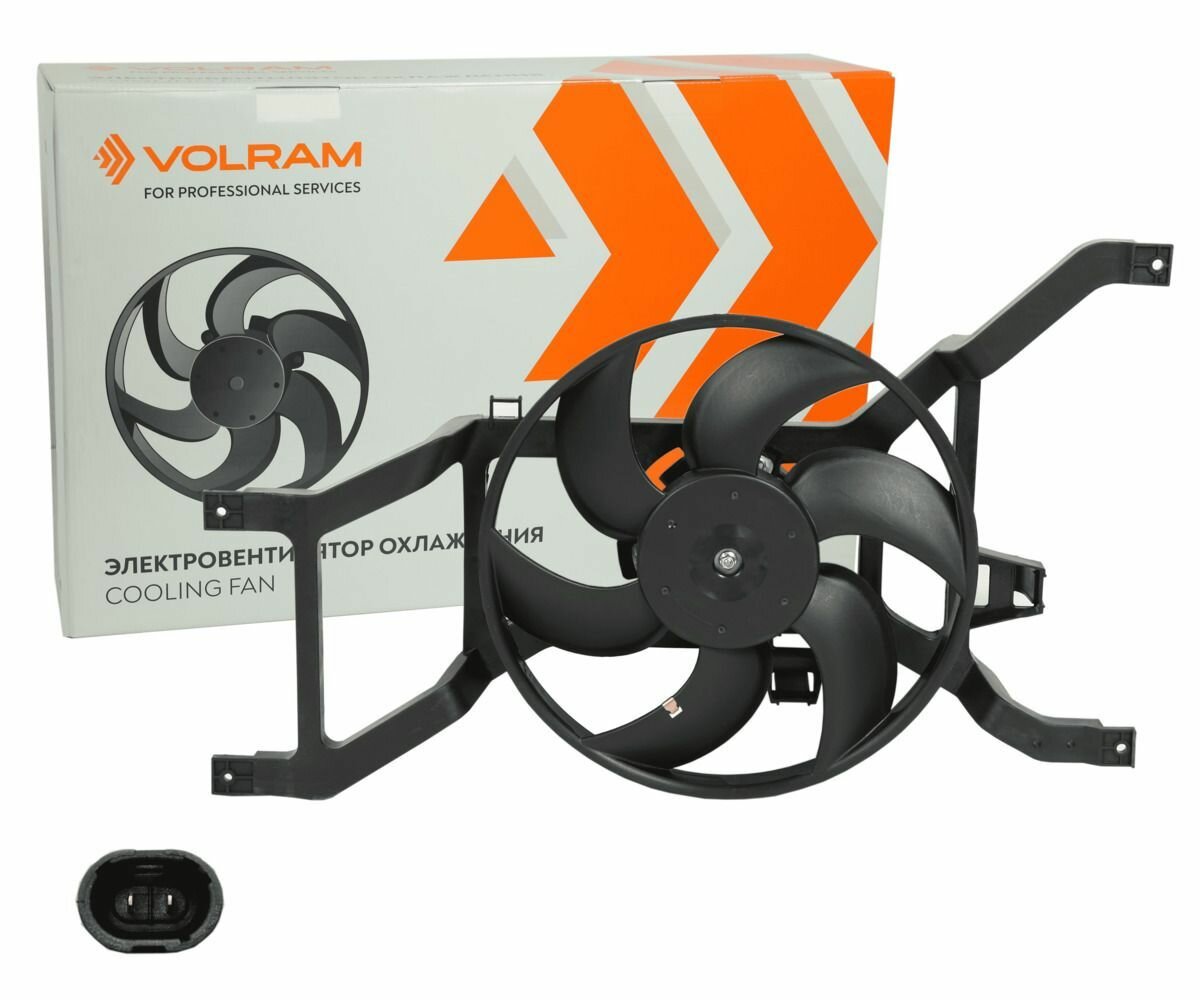Электровентилятор радиатора Volram VR28127 Lada ВАЗ Ларгус/Largus (12-); Renault Logan 1 (08-)