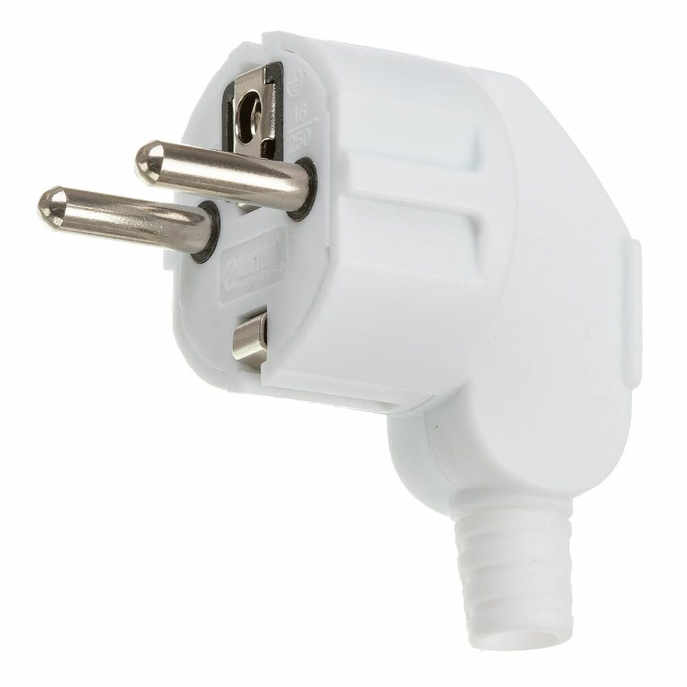 Переходник универсальный разборная евровилка 16А (белый)