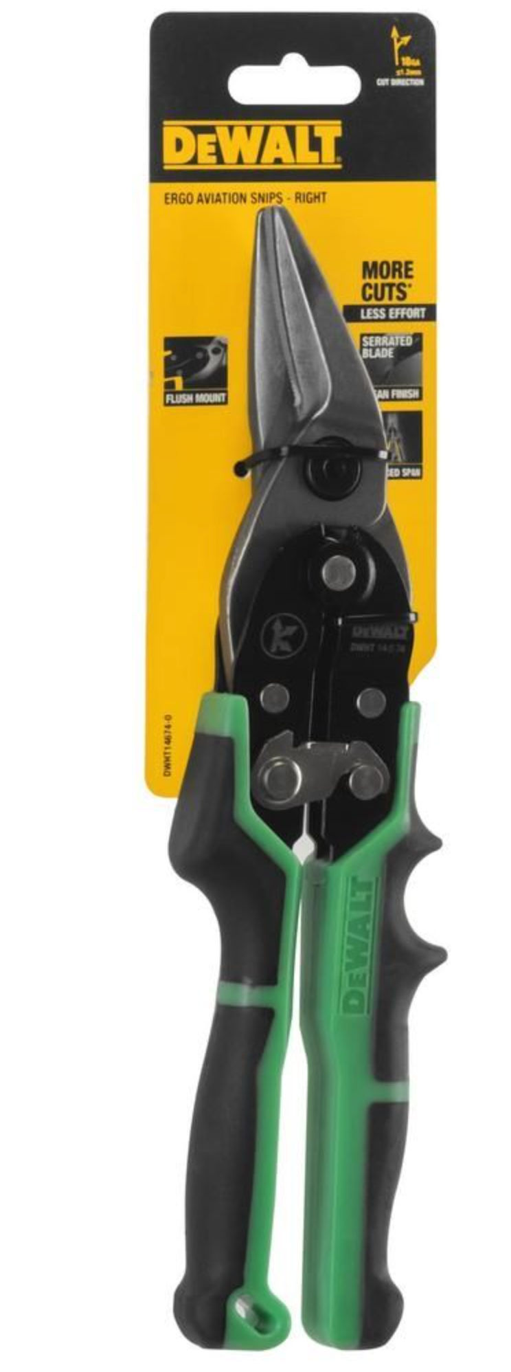 Ножницы по металлу DeWalt ERGO правые, 250 мм DWHT14674-0