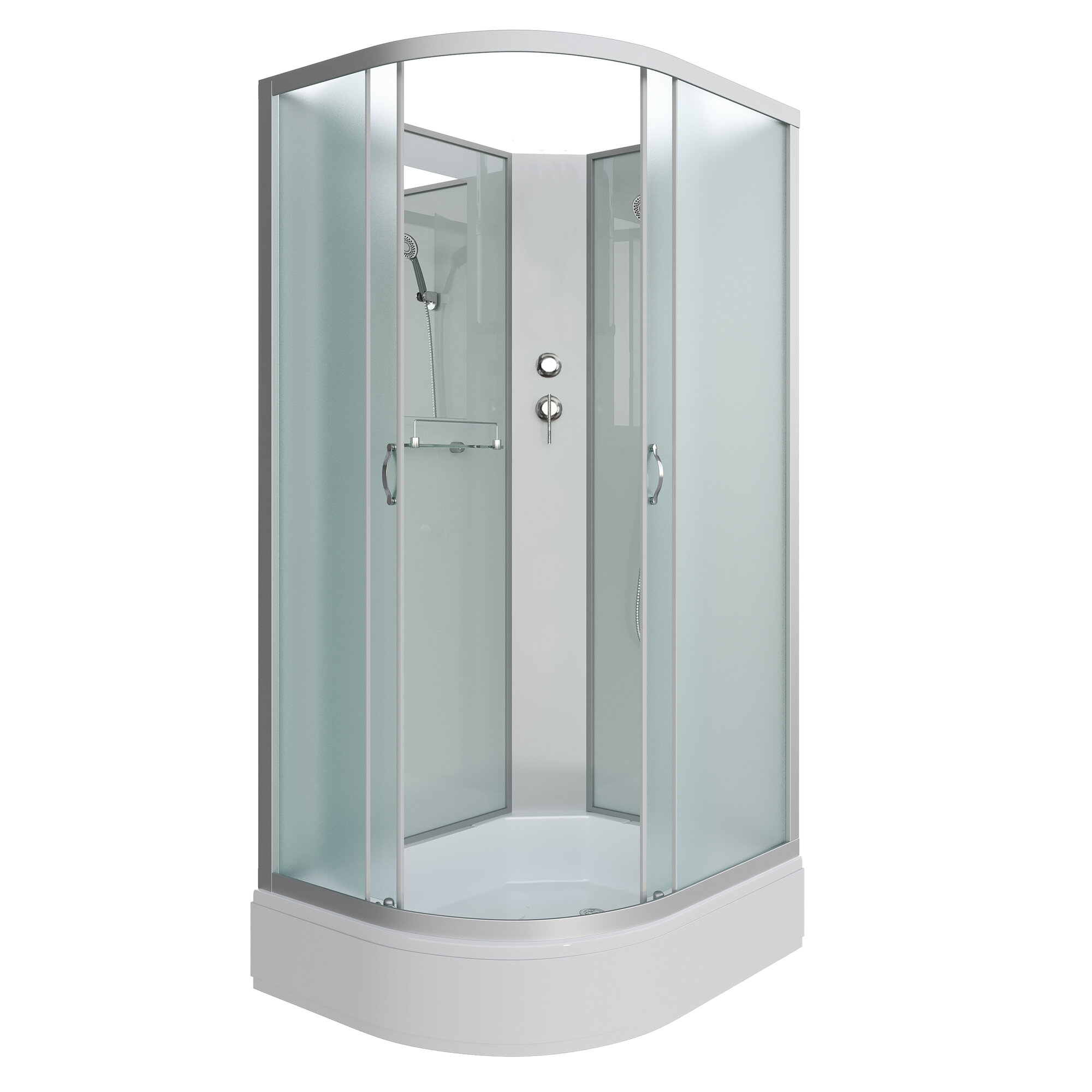 Душевая кабина Niagara Classic NG-33194-14RBK (110х90х200) средний поддон(26см), стекло матовое,4 места