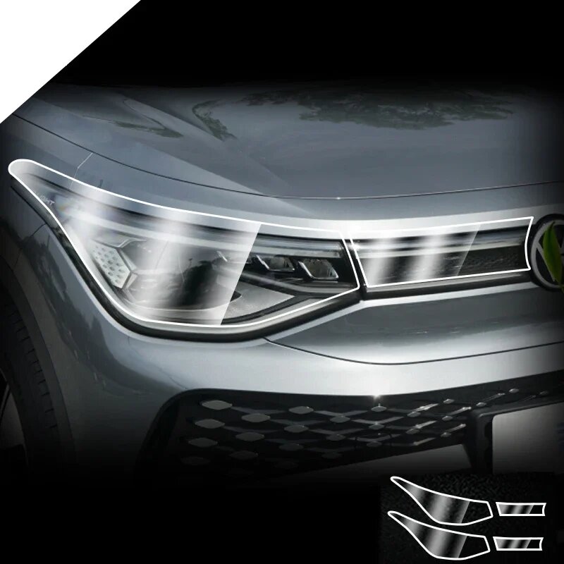 Защитная пленка из ТПУ для передних фар Volkswagen VW ID.6 X ID6, прозрачная, для наружного применения, аксессуар для автомобиля, наклейка на фары