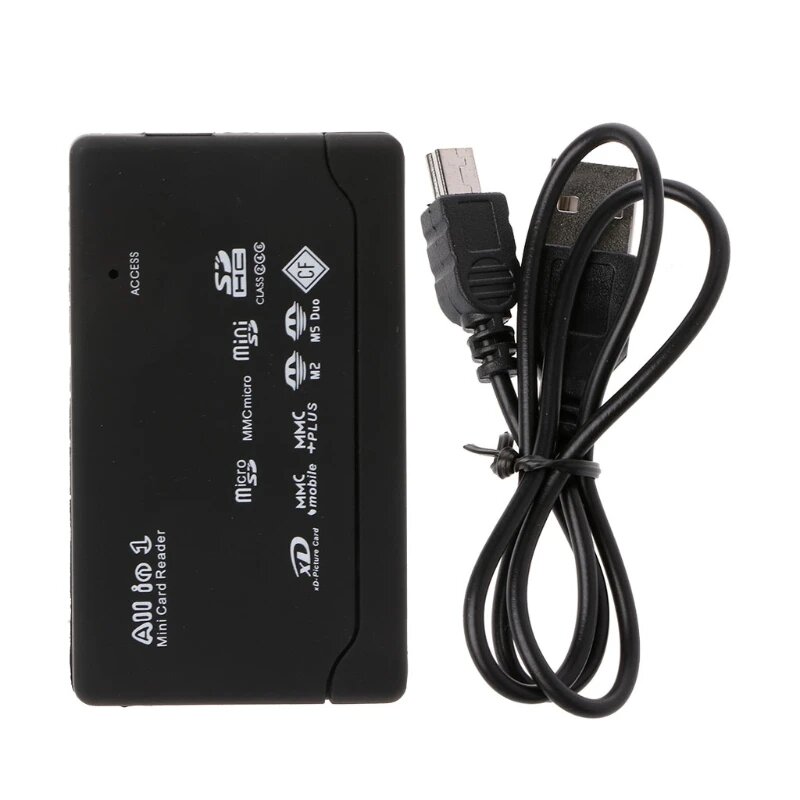 Портативный кардридер, записывающее устройство, USB, все в одном, чтение карт флэш-памяти, одновременно, универсальный адаптер, мультиконцентратор для CF XD