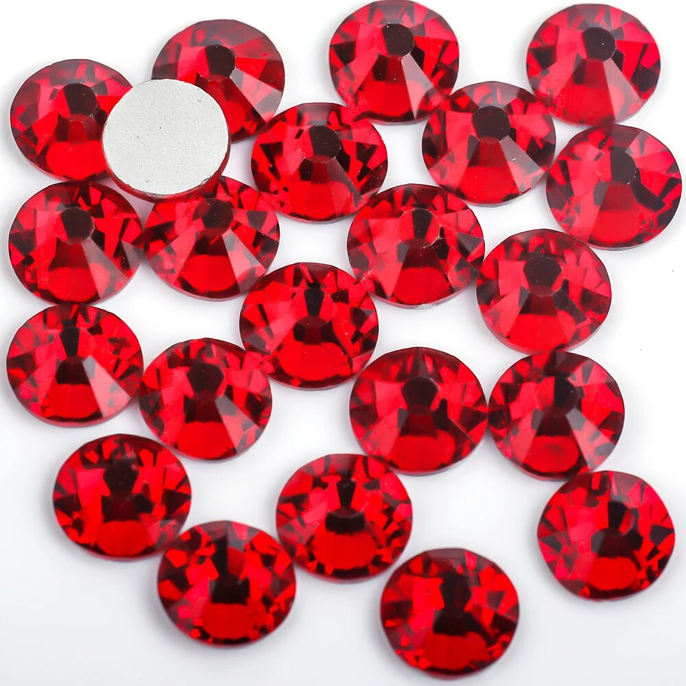 Стразы красные Siam Nailsworld, SS6-1440шт