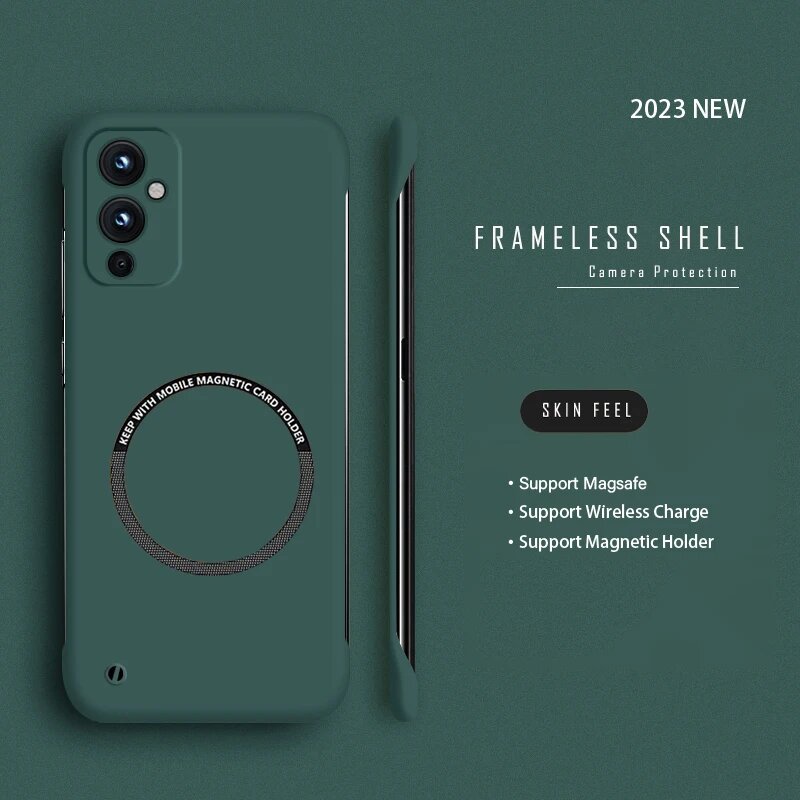 Чехол Oneplus Frameless Dark Green Magsafe