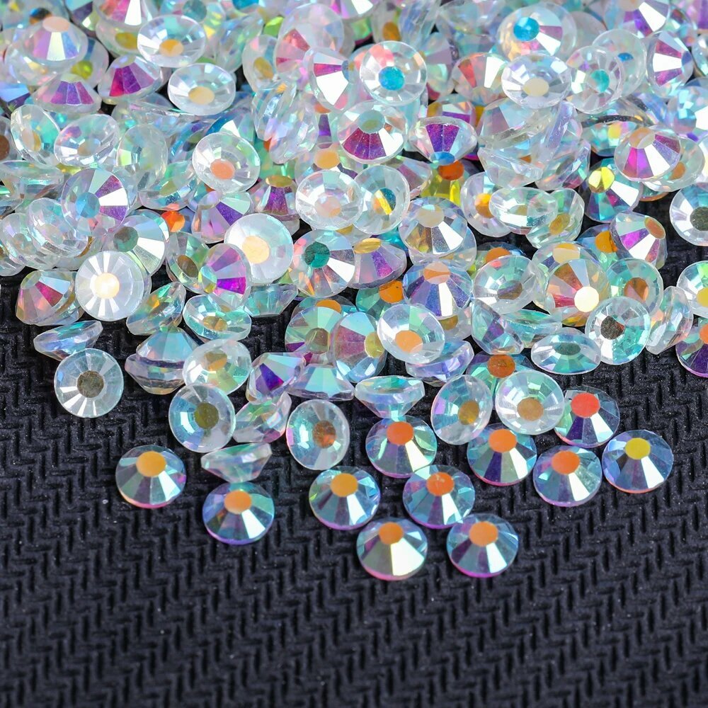Стразы SS16 Crystal AB, 1440шт, прозрачный