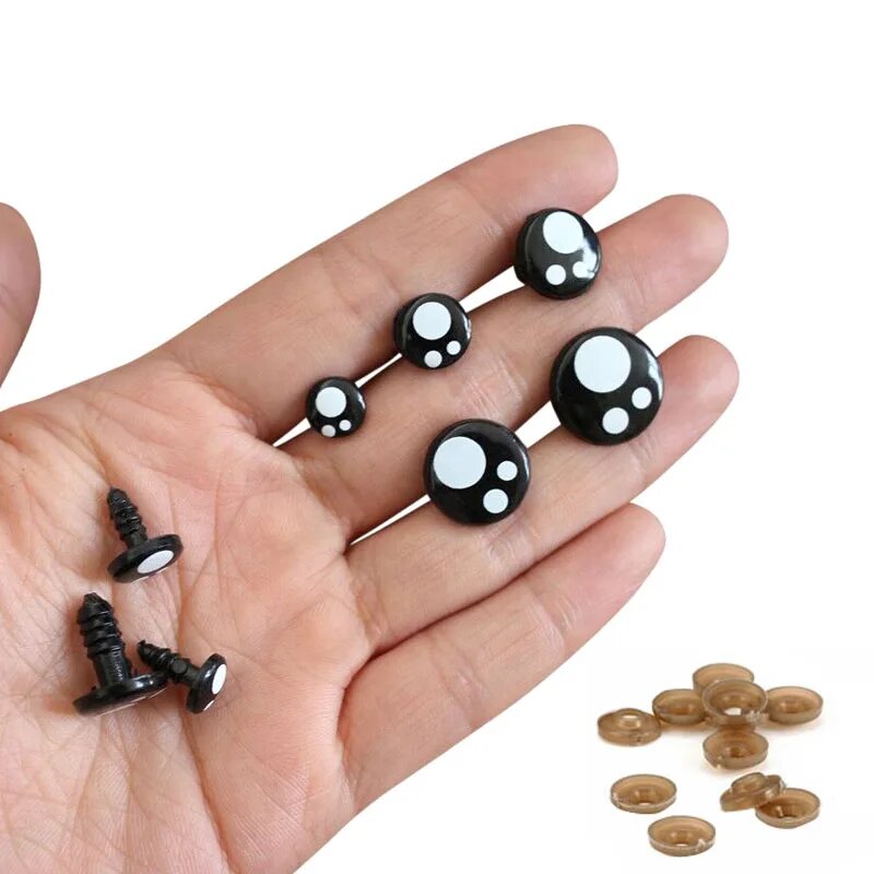 Пластиковые глаза для рукоделия 50 шт. 8-16 мм 10MM