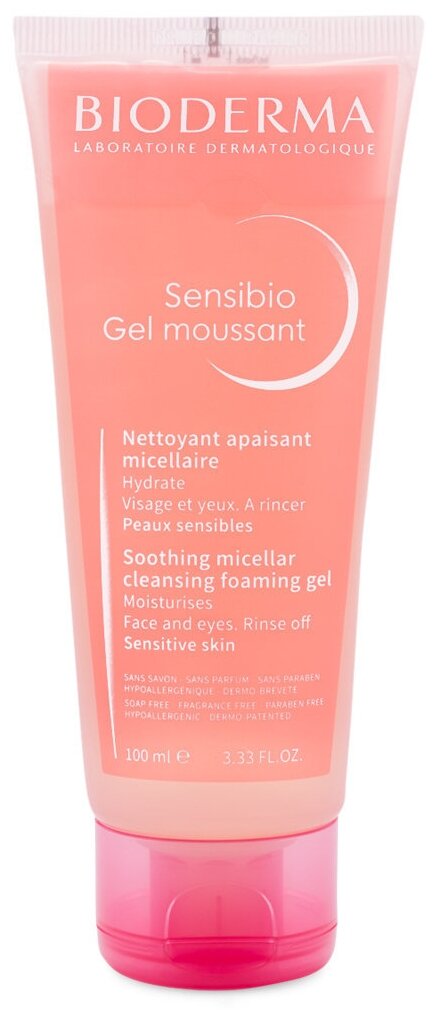 Bioderma гель Sensibio мицеллярный для чувствительной кожи, 100 мл, 100 г1 шт.