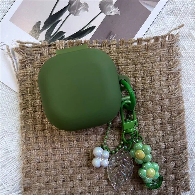 Чехол для Samsung Galaxy Buds Live Buds Pro Buds 2 с брелоком, защитный чехол для наушников Samsung Galaxy Buds 2 Fundas