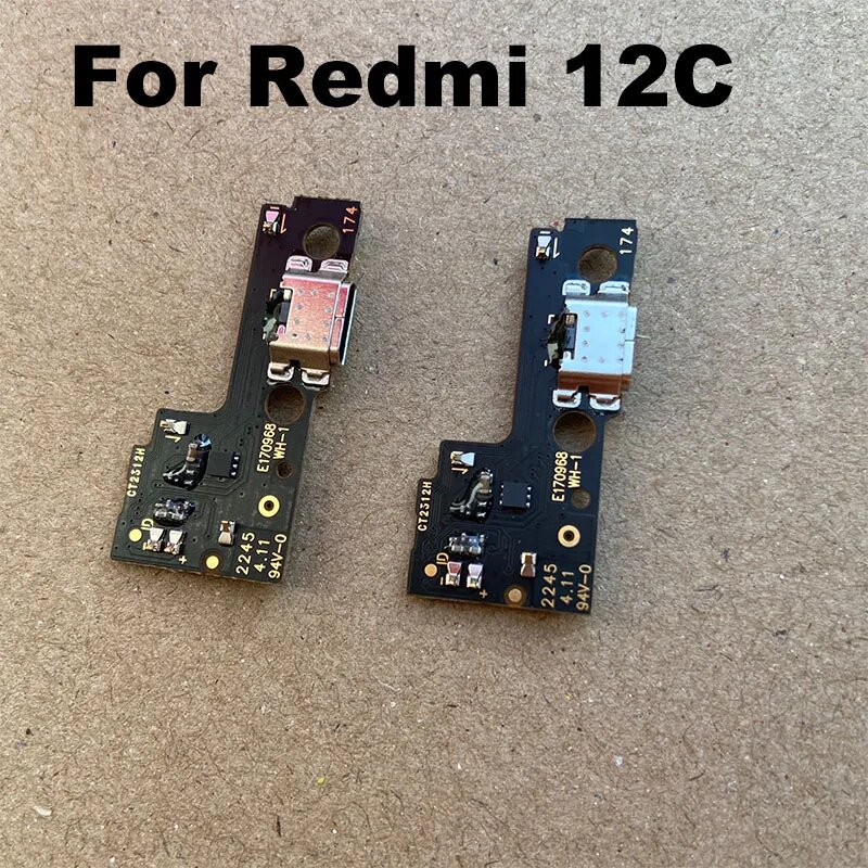 Для Xiaomi Redmi 12C USB зарядная док-станция порт микрофон Соединительная плата гибкий кабель с IC запасные части 4G