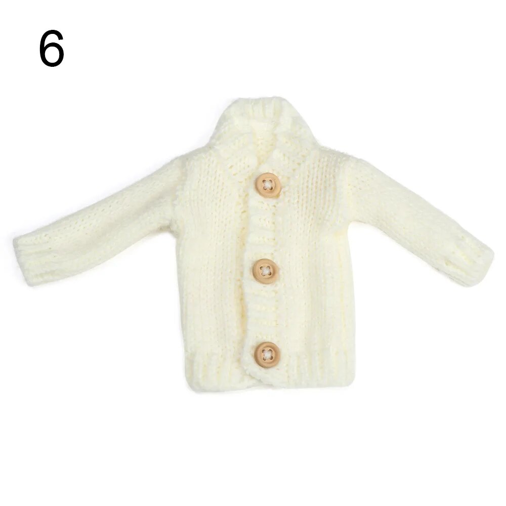 Кукольный вязаный костюм из хлопка для кукол 1/6 6