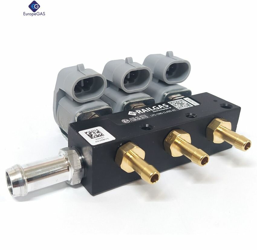 Форсунки ГБО Railgas 2 Ом 3 цилиндра