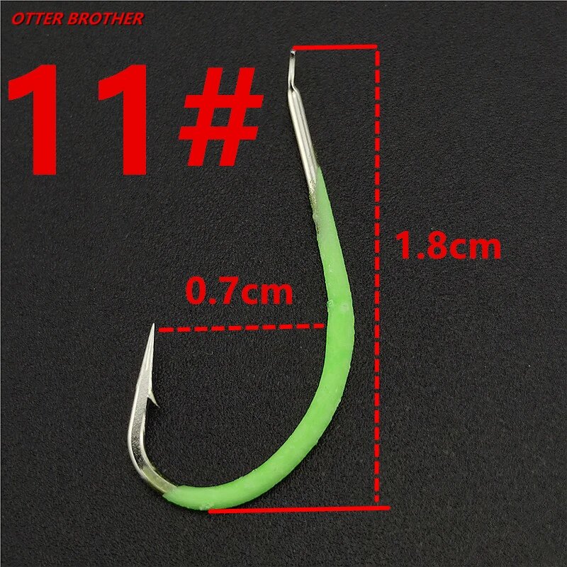 Светящийся рыболовный крючок Otter Brother 11Size