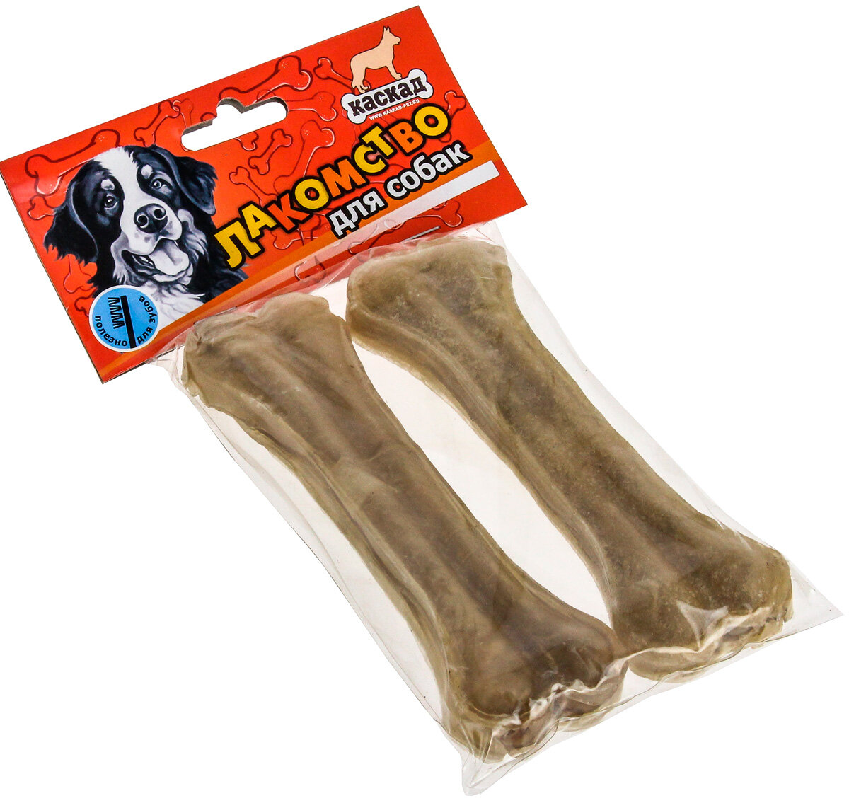 Лакомство каскад для собак кости из жил 15 см уп. 2 шт (150 гр)